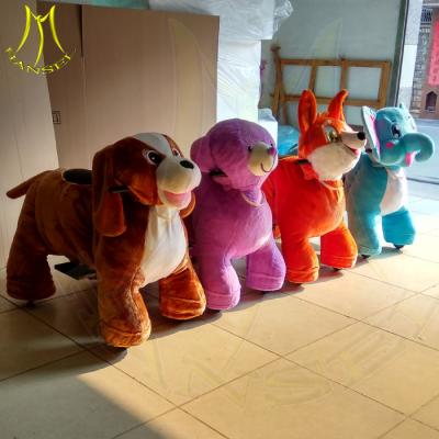 China Hansel china hot selling battery plush motorized animals with music for kids and adults for sale