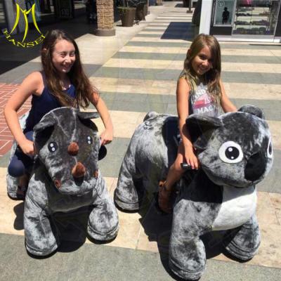 China Hansel motorized plush animals walking electric toys animal for amusement park for sale