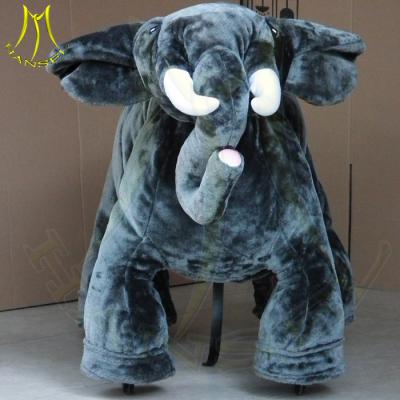 China Hansel entertainment machines plush battery powered animal ride for mall for sale