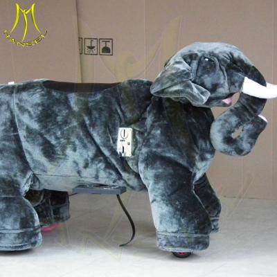 China Hansel  indoor kids amusement rides plush motorized animals for mall for sale