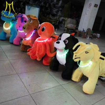 China Hansel fairground amusement rides plush motorized animal bike wholesale for park for sale