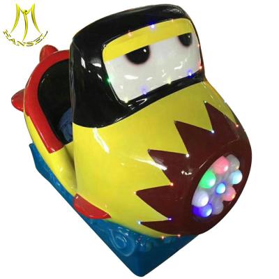 China Hansel coin amusement park games equipment fiberglass kids ride on car for sale