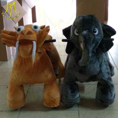 China Hansel new kids walking battery ride on plush elephant for amusement park for sale