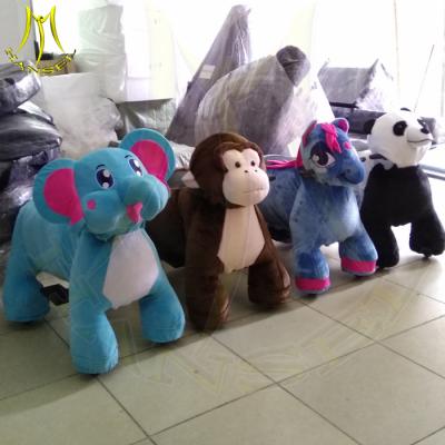China Hansel attractive shopping mall plush motorized riding animals for sale for sale
