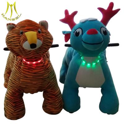 China Hansel wholesale plush electronic battery operated animal kiddie ride for sale