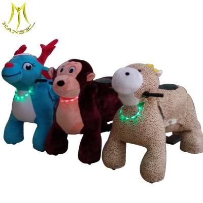 China Hansel electronic plush battery operated ride toy animal walking toy horses for sale