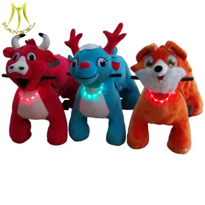 China Hansel 4 wheel zippy battery kids electric rides on animal for outdoor park for sale