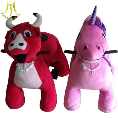 China Hansel outdoor playground plush battery operated ride toy animal walking toy for sale