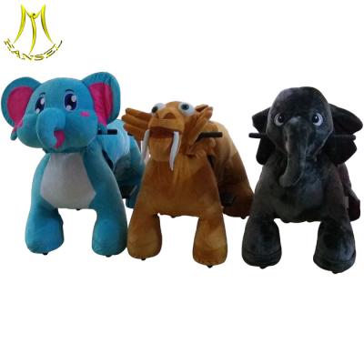 China Hansel amusement rides on animal toy plush electronic animal robot rides for sale