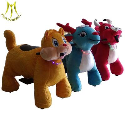 China Hansel theme park kids rides amusement machines happy kids ride on animal for sale
