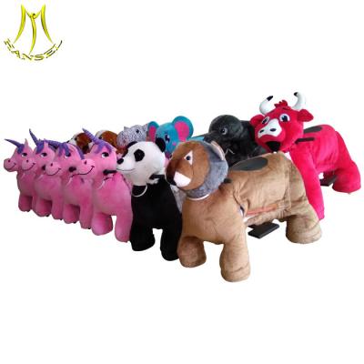 China Hansel amusement park rides coin operated electric riding horse machine for sale for sale