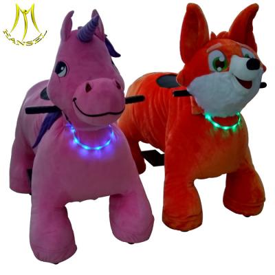 China Hansel wholesale coin operated electric horse ride animal toy for kids for sale