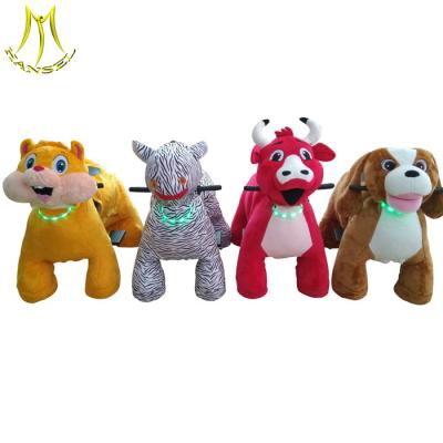 China Hansel funny indoor games electronic stuffed animal scooters ride for kids for sale