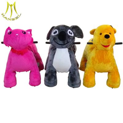 China Hansel entertainment motorized plush riding animals High Quality Electric Scooter for sale