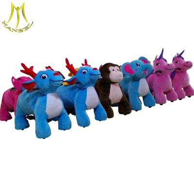 China Hansel shopping mall walking animal ride fun electric scooter for sale for sale