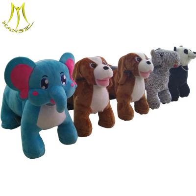 China Hansel wholesale outdoor electric stuffed walking animal scooter riding for sale