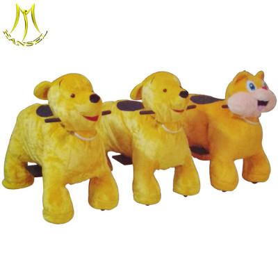 China Hansel Mall animal toy rides stuffed electronic battery Motorized Animals for sale