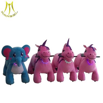 China Hansel hot selling kids play rides coin operated electric animal mall car for kids for sale