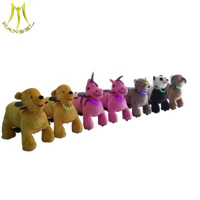 China Hansel amusement games animal toy ride on bull toys kids walking kiddie rides for sale