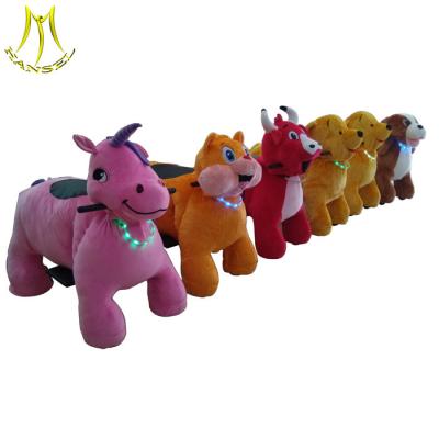China Hansel  wholesale walking plush unicorn electric scooter for kids electric rideable animal toy for sale