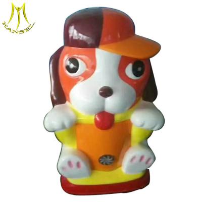 China Hansel  fiber glass car type coin operated kiddie ride outdoor game ride for sale