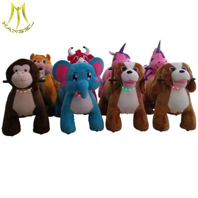 China Hansel children ride on stuffed playground animal electric mountable toy ride for sale