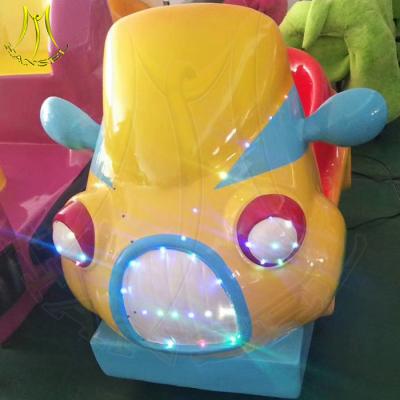 China Hansel hot sale import kiddie ride on fibergalss coin operated children car for sale