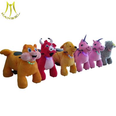 China Hansel amusement park toys kids coin operated electronic riding animal toys for sale