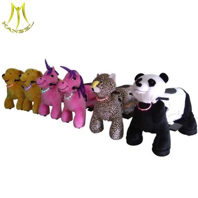 China Hansel amusement park electric car kids stuffed animal rides for sale