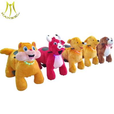 China Hansel amusement equipment kids moving animals battery operated plush animals for sale