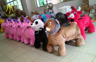 China Hansel battery operated electric ride on stuffed animals toys for kids for sale