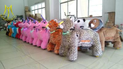 China Hansel coin operated walking electric ride on stuffed coin ride on animals for sale