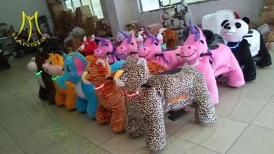 China Hansel battery powered indoor rides electric stuffed animal scooters for sale