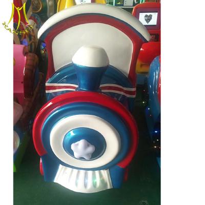 China Hansel children fiberglass body electric ride on coin operated kiddie ride for sale for sale