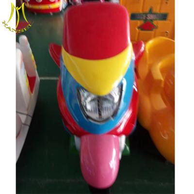 China Hansel electronic game machine kids ride on fiberglass motorcycle for sale