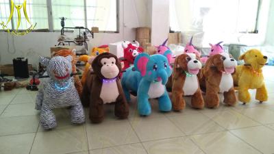 China Hansel wholesale electric mountable plush motorized animal for shopping mall for sale