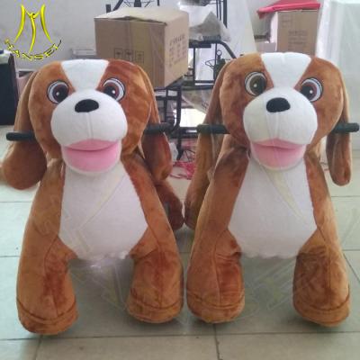 China Hansel amusement kids plush ride on animal toy animal scooter ride for sale