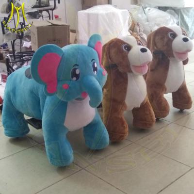 China Hansel new design electric ride on scooter furry motorized animals for sale