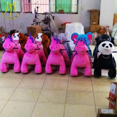 China Hansel family walking plush battery operated motorized animals for sale