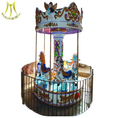 China Hansel used carousel for sale indoor games kiddy ride coin small kids carousels for sale for sale