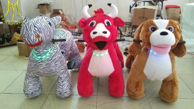 China Hansel indoor kids equipment electric kids ride on stuffed animal for mall for sale