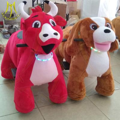 China Hansel entertainment battery stuffed kids electric ride on furry animal for sale for sale