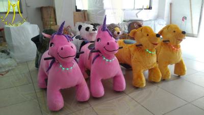 China Hansel walking electronic 4 wheel toy bike battery animal ride for game center for sale