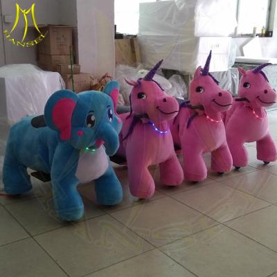 China Hansel amusement battery powered playground stuffed motorized animals for sale