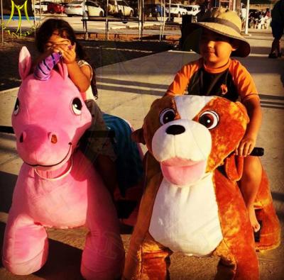 China Hansel hot selling battery animal kids electric rides on stuffed toys for sale