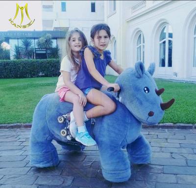 China Hansel guangzhou kids ride on electric walking animal toy car for mall for sale