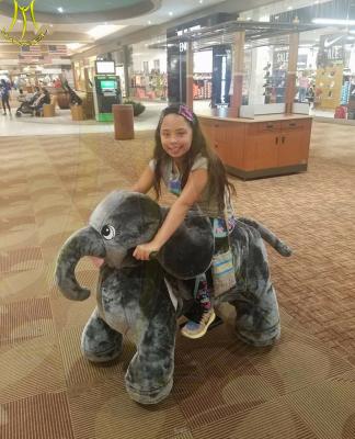 China Hansel   hot selling children coin operated plush horse scooter ride cars kids for shopping mall for sale