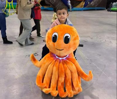 China Hansel entertaint games kiddie electric ride on walking toy animals in mall for sale