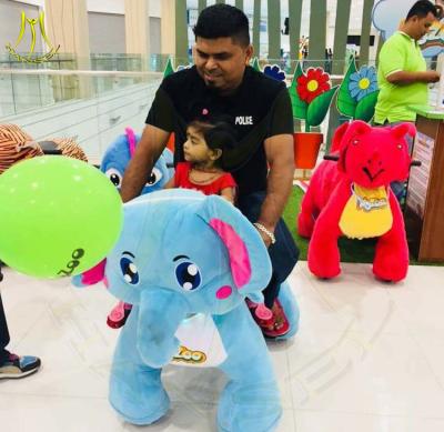 China Hansel 24v ride on elephant battery operated electric plush animal scooter for sale