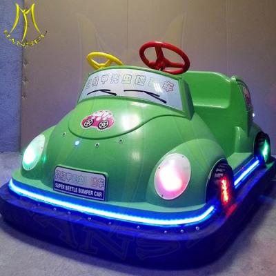 China Hansel amusement park indoor plastic toy bumper car kids electric car for sale